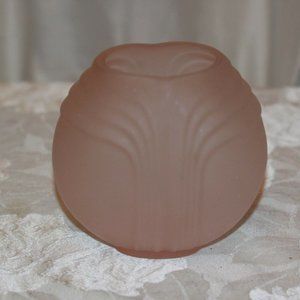 Accents | Mid Century Modern Heart Rim Pink Art Glass Vase | Poshmark